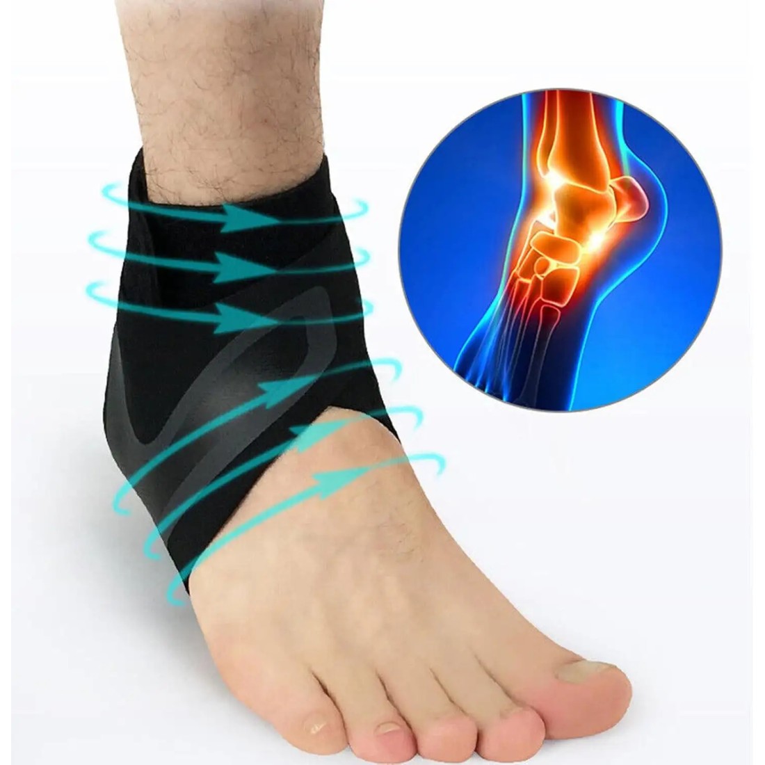 Foot Wrap। পায়ের গোড়ালির ব্যাথা সাথে সাথে গায়েব